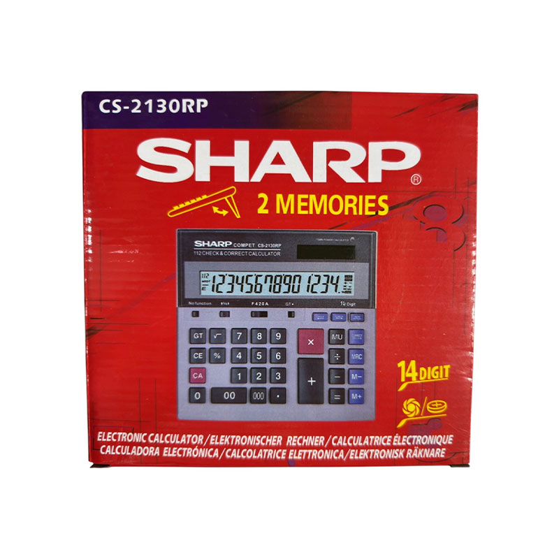 خرید ماشین حساب شارپ مدل CS-2130 RP با بهترین قیمت - آریا تحریر